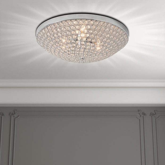 Willa Arlo Interiors Java Crystal Flush Mount | Wayfair